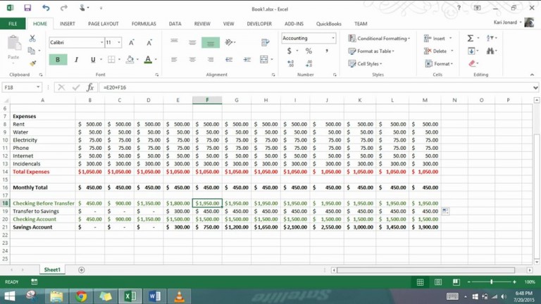 Working with Your Excel Budgeting Spreadsheet - Keep it Simple, DIY