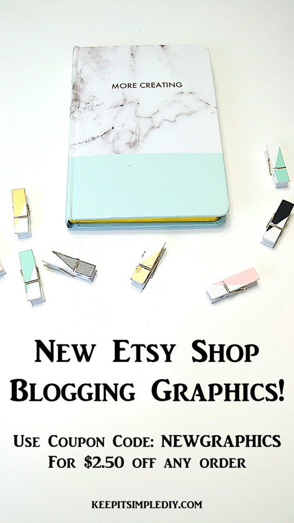 New Etsy Shop Blogging Graphics: + Coupon Code - Keep it Simple, DIY