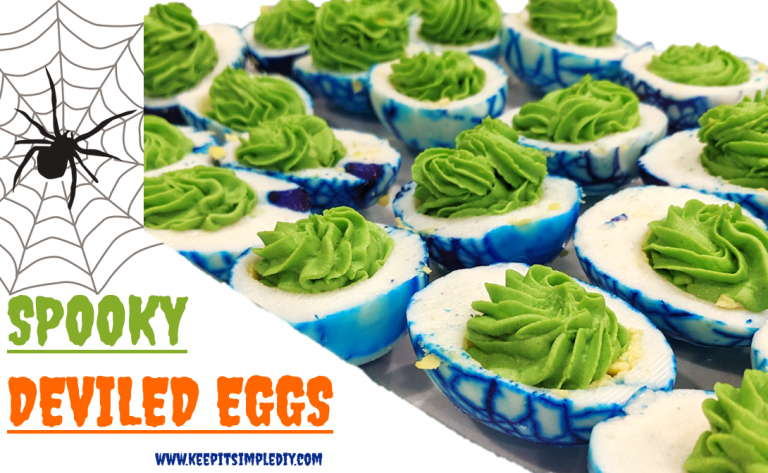 Spooky Deviled Eggs For Halloween - Keep it Simple, DIY